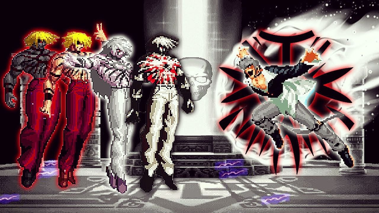 [KOF Mugen] Boss Orochi Iori CY Vs Super Orochi Team - YouTube