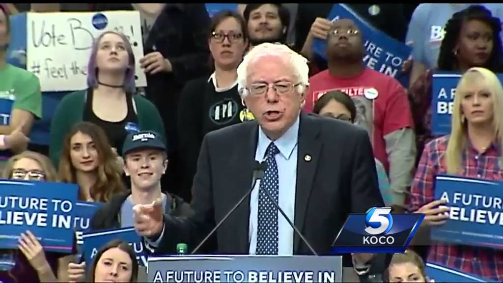 Bernie Sanders looks to rebuild momentum in Oklahoma - YouTube