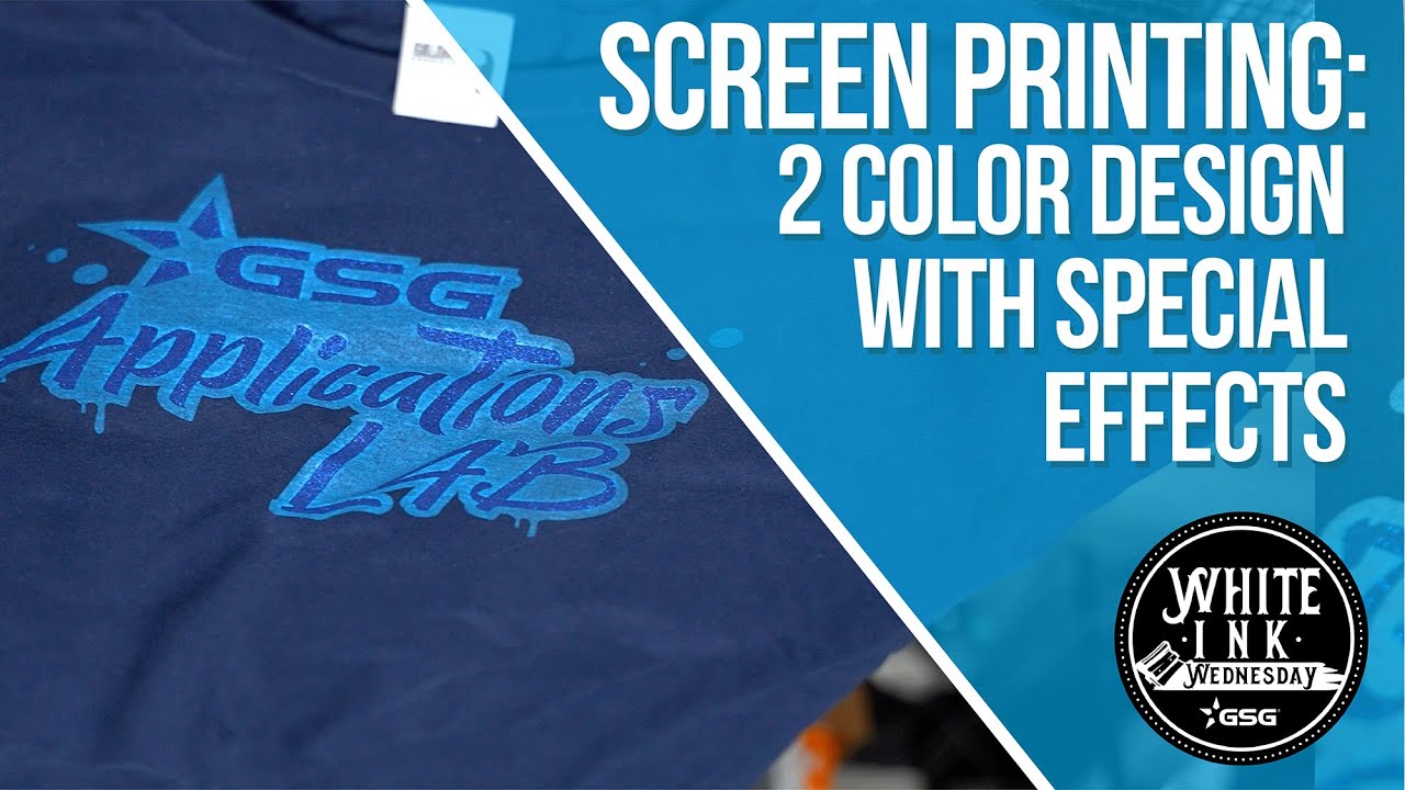 Screen Printing Suede and Glitter! | White Ink Wednesday - YouTube