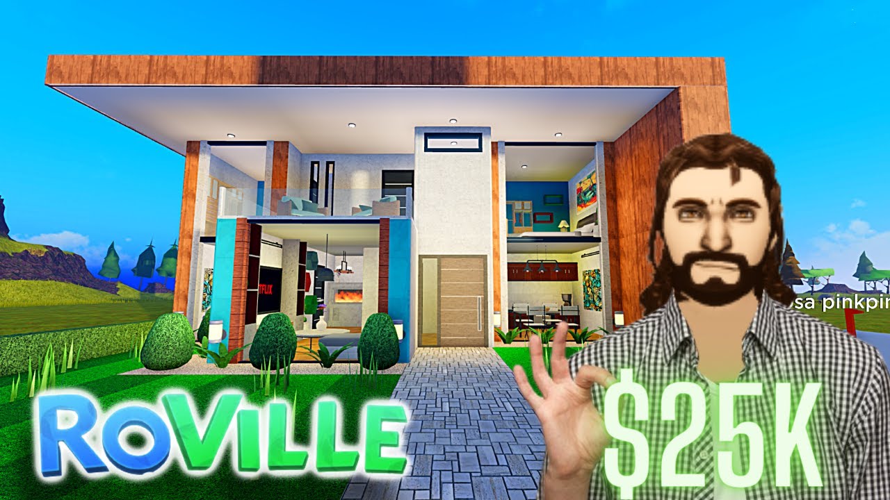 Casa ECONÓMICA Moderna Roville house CODES ROBLOX - YouTube