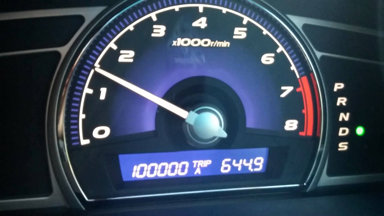 Feels you get when the odometer ticks over 100000km - Honda Civic 2006 ...