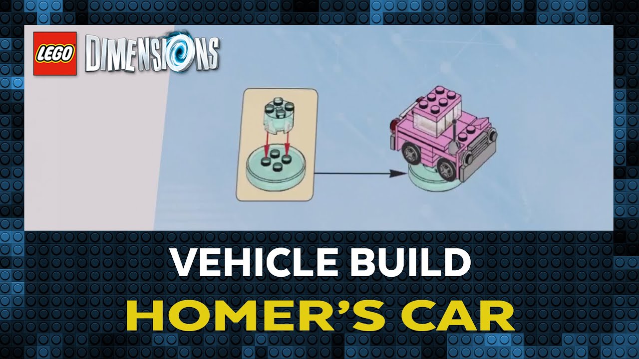 Lego Dimensions - Homer's Car Construction - YouTube