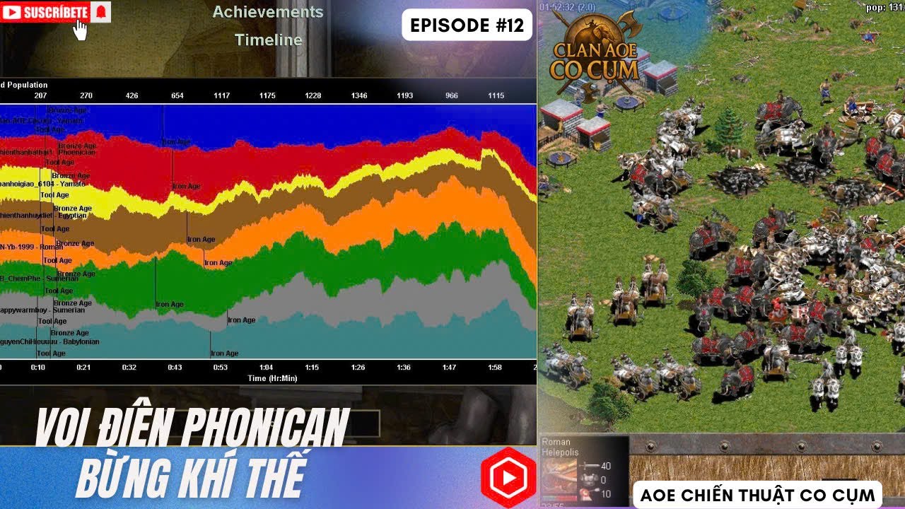 AOE 44 GPLAY HIGHLIGHT | Cả Team 1 hoảng loạn khi bug nhà bật timeline ...