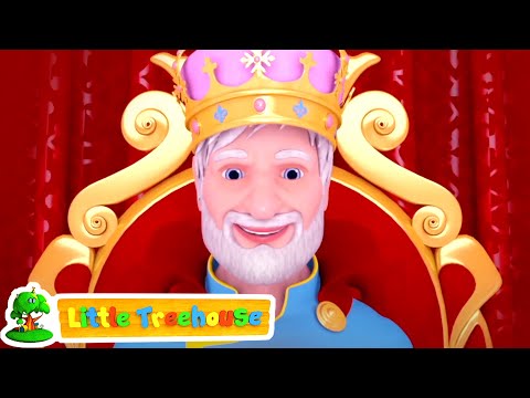 Gamle konge cole | Sange til småbørn | Little Treehouse Dansk | Børn lærer videoer