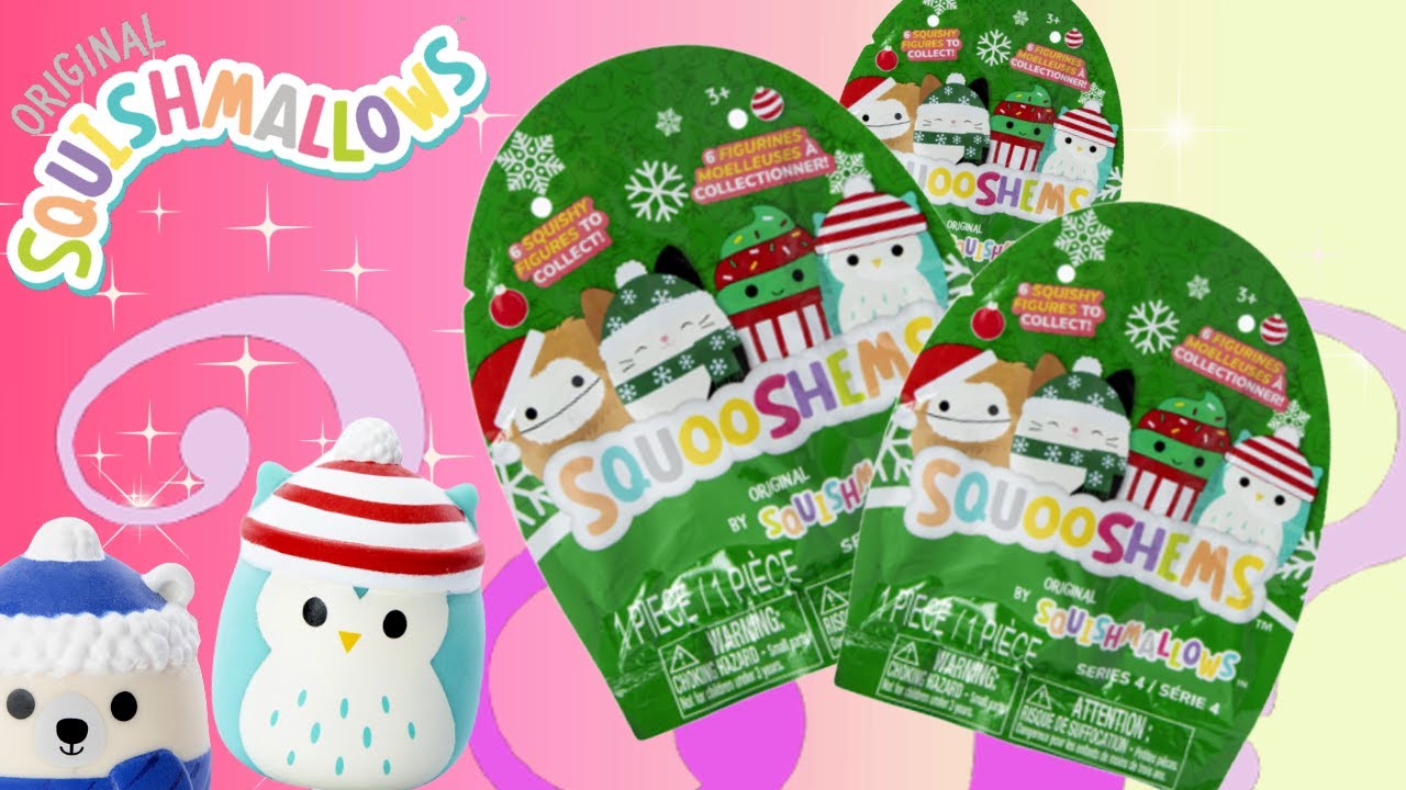 Squishmallows Squooshem Holiday Series 4 Mystery Toy | Adult Collector ...