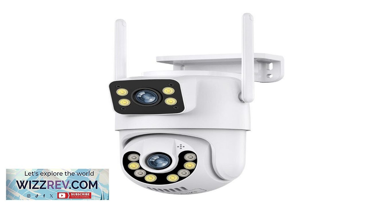 6MP WiFi IP Camera icsee App Dual Lens Outdoor IP66 Waterproof Pan Review - YouTube
