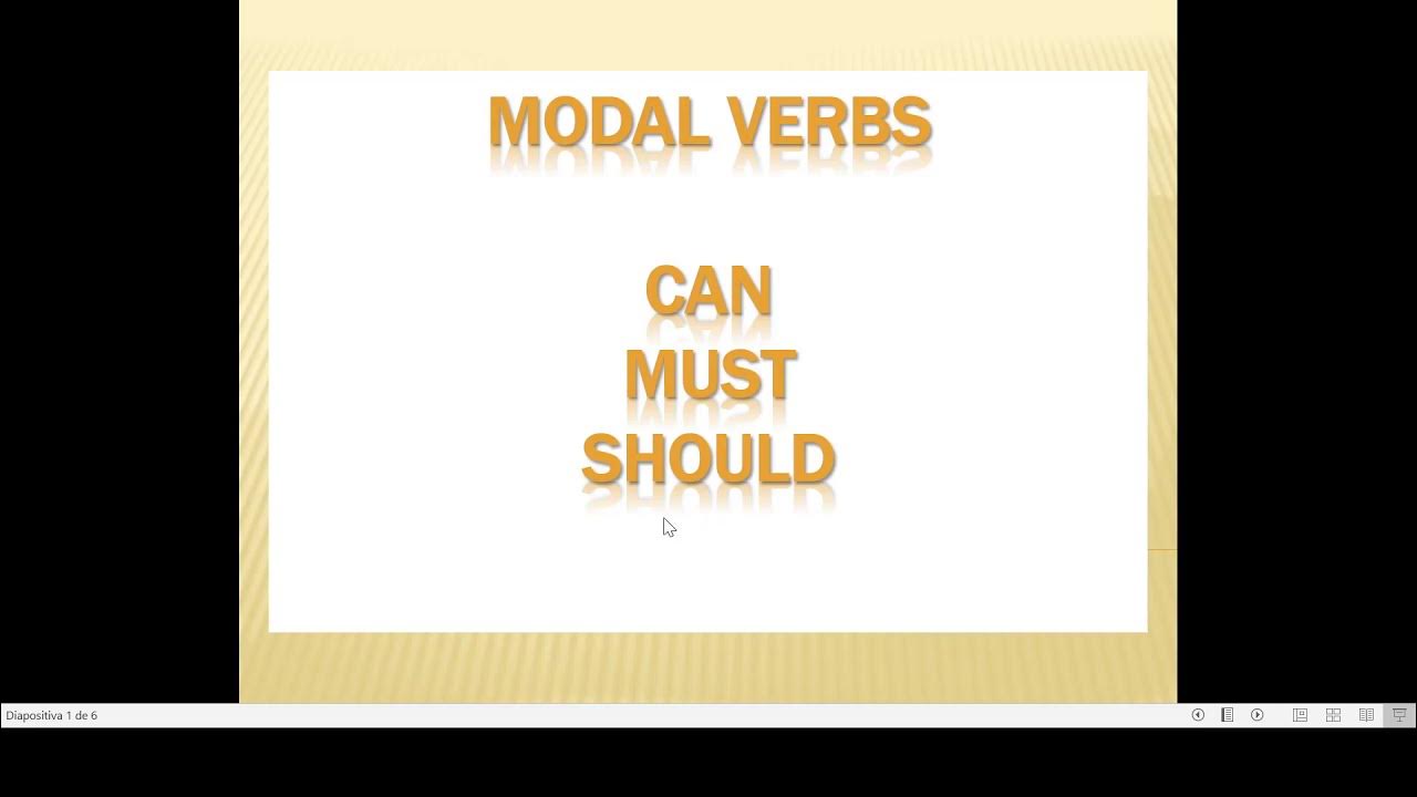 MODAL VERBS (can, must, should) - YouTube