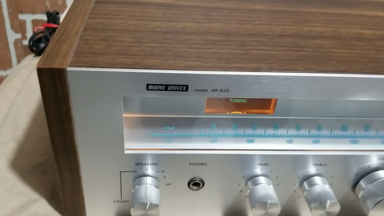 Vintage Audio Reflex AR-620 Stereo Receiver Amplifier - YouTube