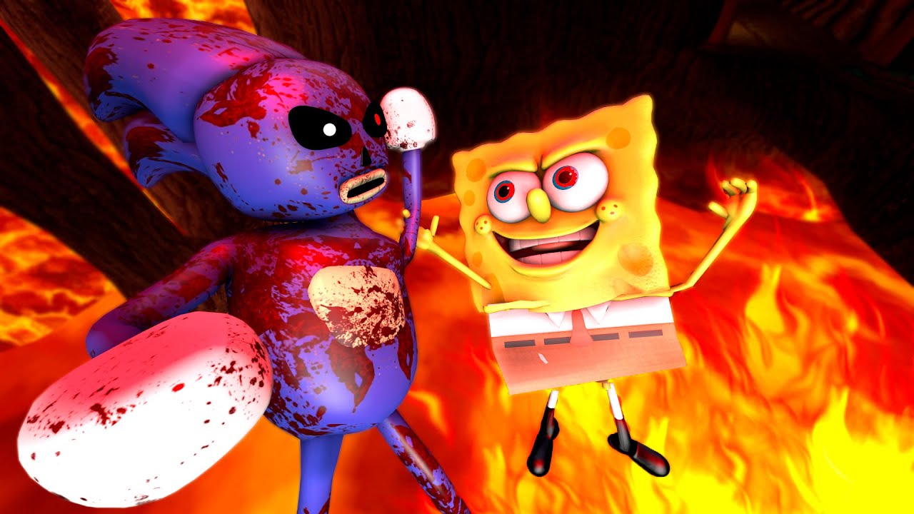 SONIC.EXE vs SPONGEBOB.EXE ⚡ SAVES his Friend YELLOW SANIC In Garry`s ...