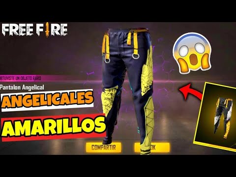COMO SACAR LOS PANTALONES ANGELICALES AMARILLOS EN FREE FIRE ¿CON POCOS ...