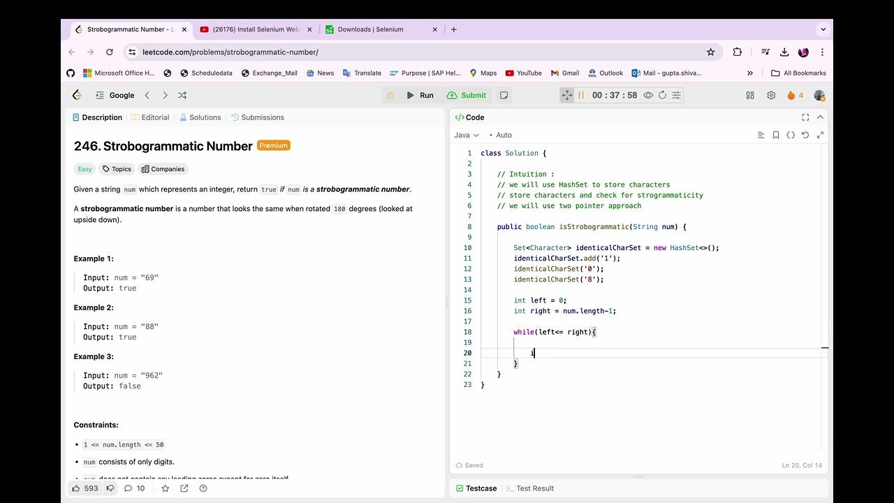 246. Strobogrammatic Number | LeetCode Premium Google - YouTube