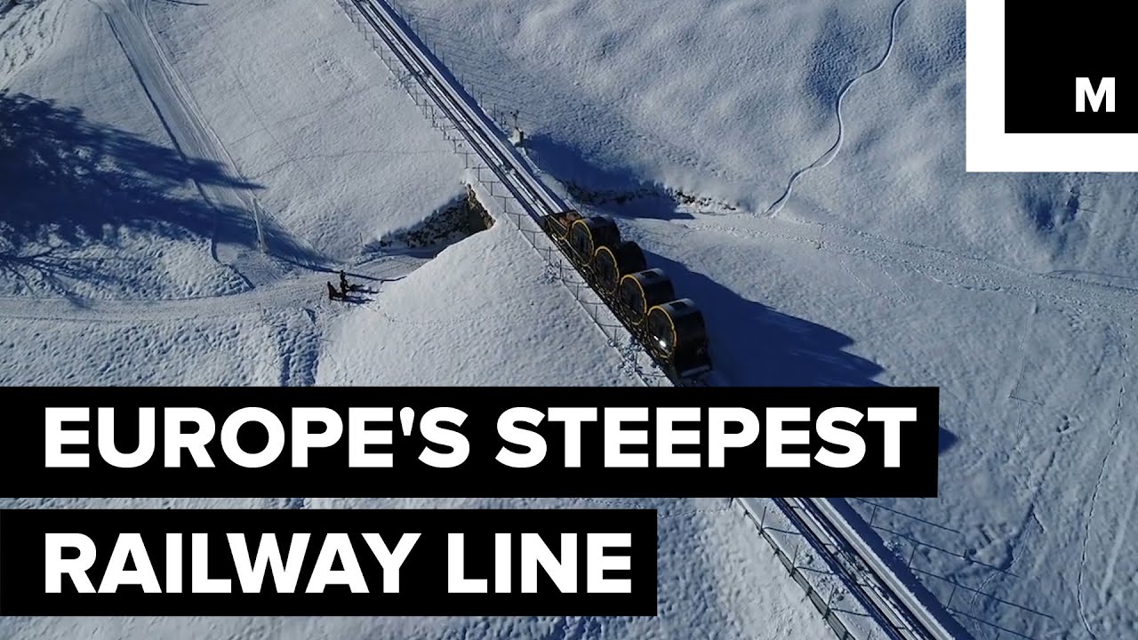 Europe's Steepest Railway Line Uses A Rotating Cabin System To Always ...