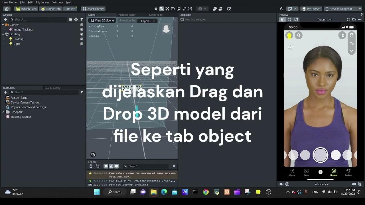 Tutorial Markerbased AR memakai Lens studio AR - YouTube