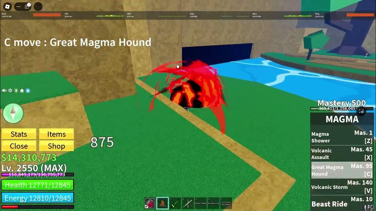 Blox fruit : Magma V2 showcase - YouTube