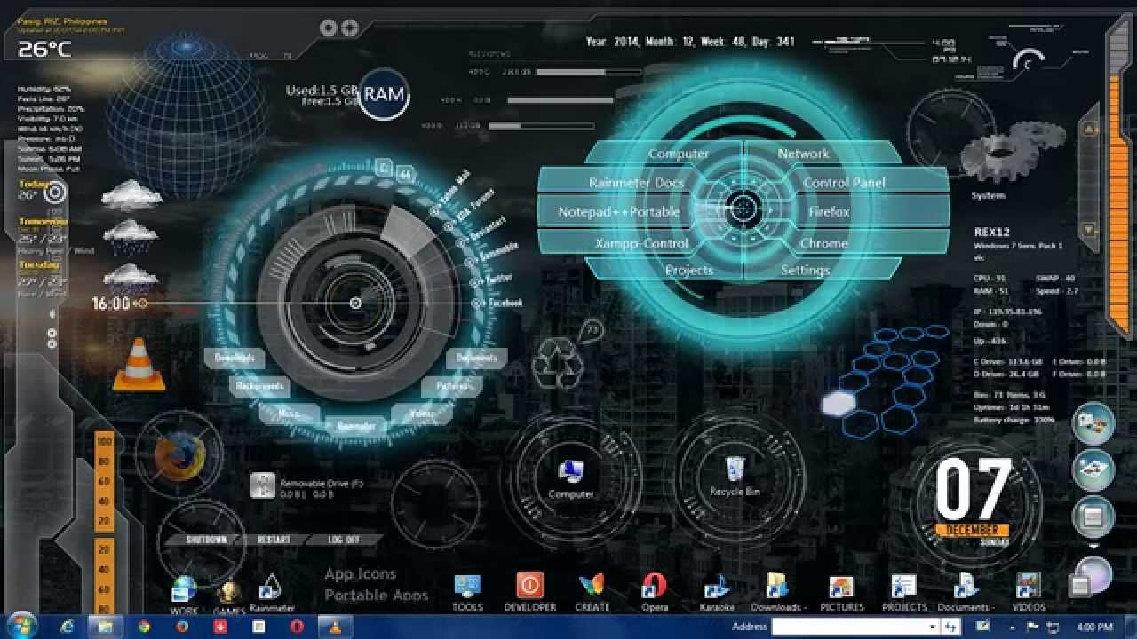 Rainmeter is open source software distributed free of charge - YouTube