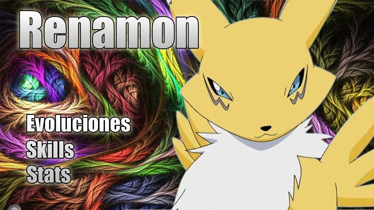 Renamon-Evoluciones, Stats, Skills, Digimon Masters - YouTube