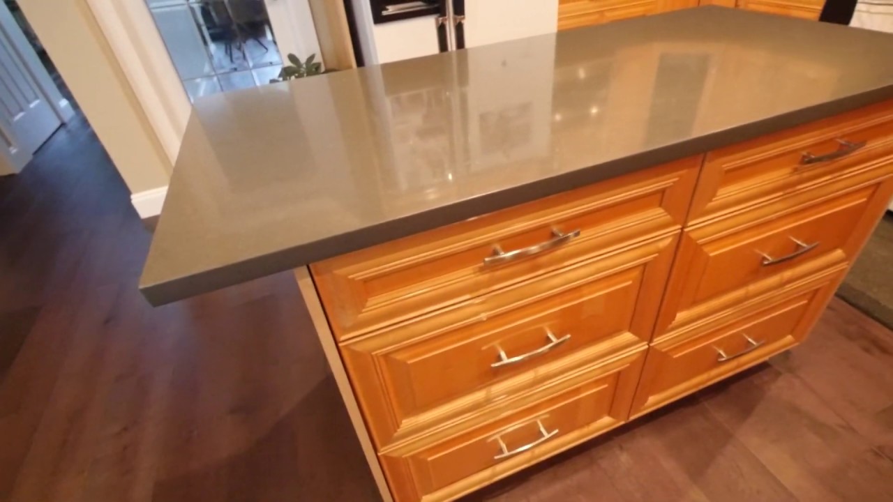 Vancouver kitchen renovation - Maple raised panel & Quartz - YouTube