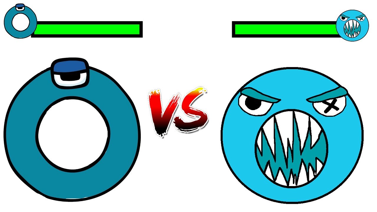 O vs CIRCLE (Alphabet Lore VS Geometry Lore) #2 - YouTube