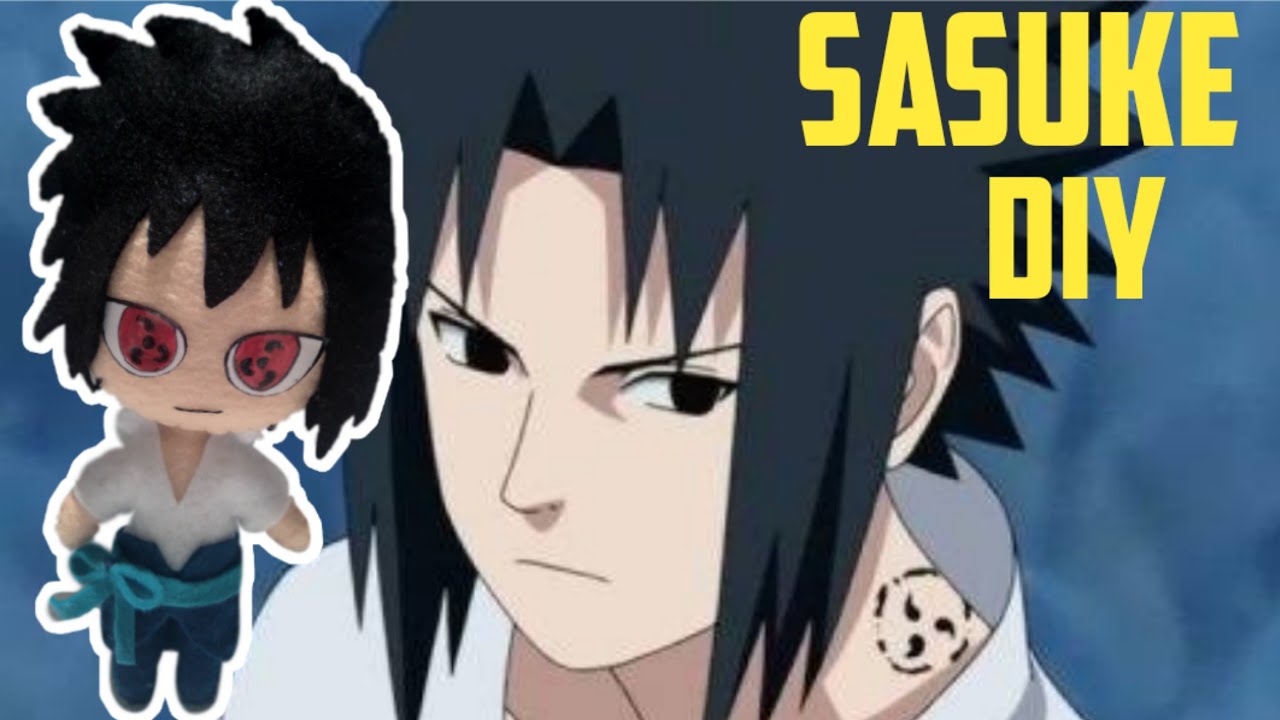 DIY DOLL Plush Sasuke Uchija de Naruto Shippuden tutorial como peluches ...