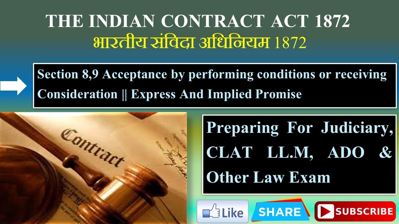 Section 8, 9 Acceptance by performing condition or receiving ...
