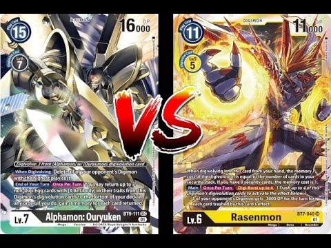 DIGIMON TCG LOCALS MATCH: ALPHAMON VS RASENMON. - YouTube