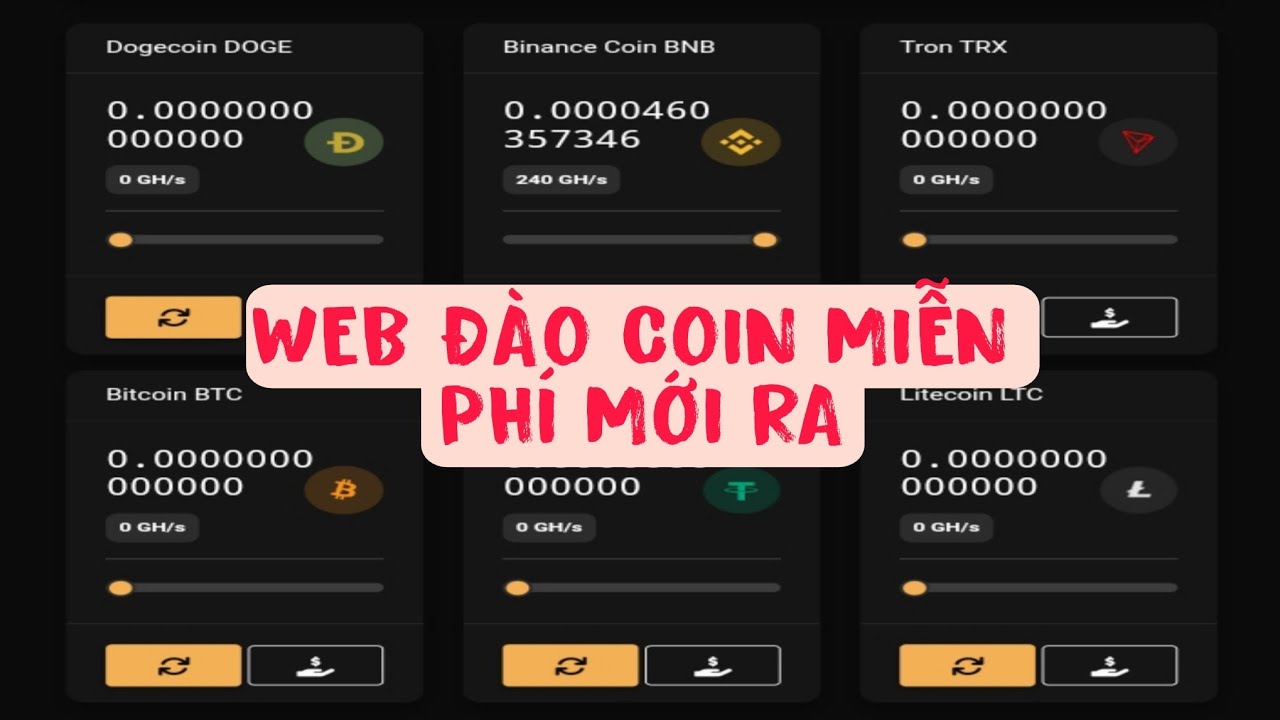 WEB ĐÀO COIN MIỄN PHÍ, KHAI THÁC BTC. BNB. LTC. DOGE. TRX MIỄN PHÍ | COMETA.CA - YouTube