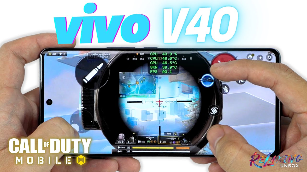 Vivo V40 Call of Duty Mobile Gaming review CODM | FPS & Battery Drain ...