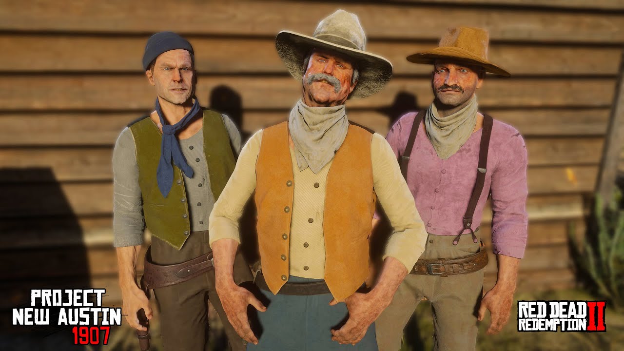 Armadillo Townsfolk (Caucasian) - Males #1 (Project New Austin 1907 ...