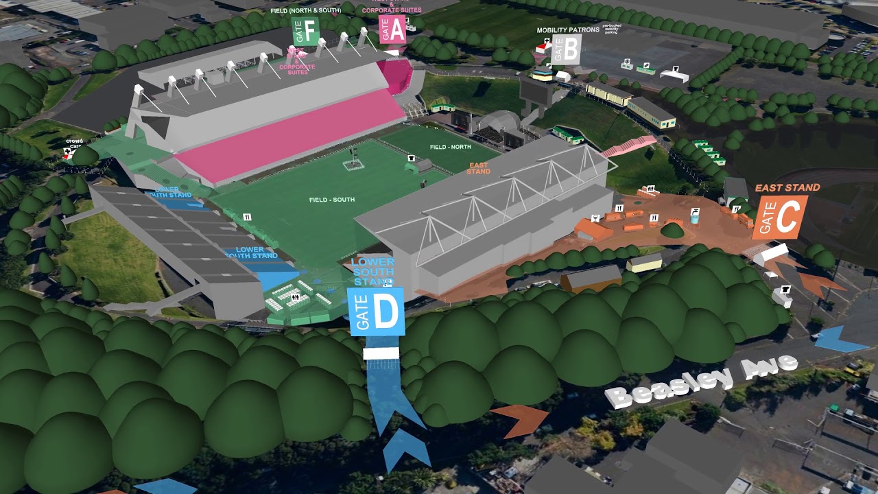 Fly Over Map - Sia Concert 2017 - Mt Smart Stadium - YouTube