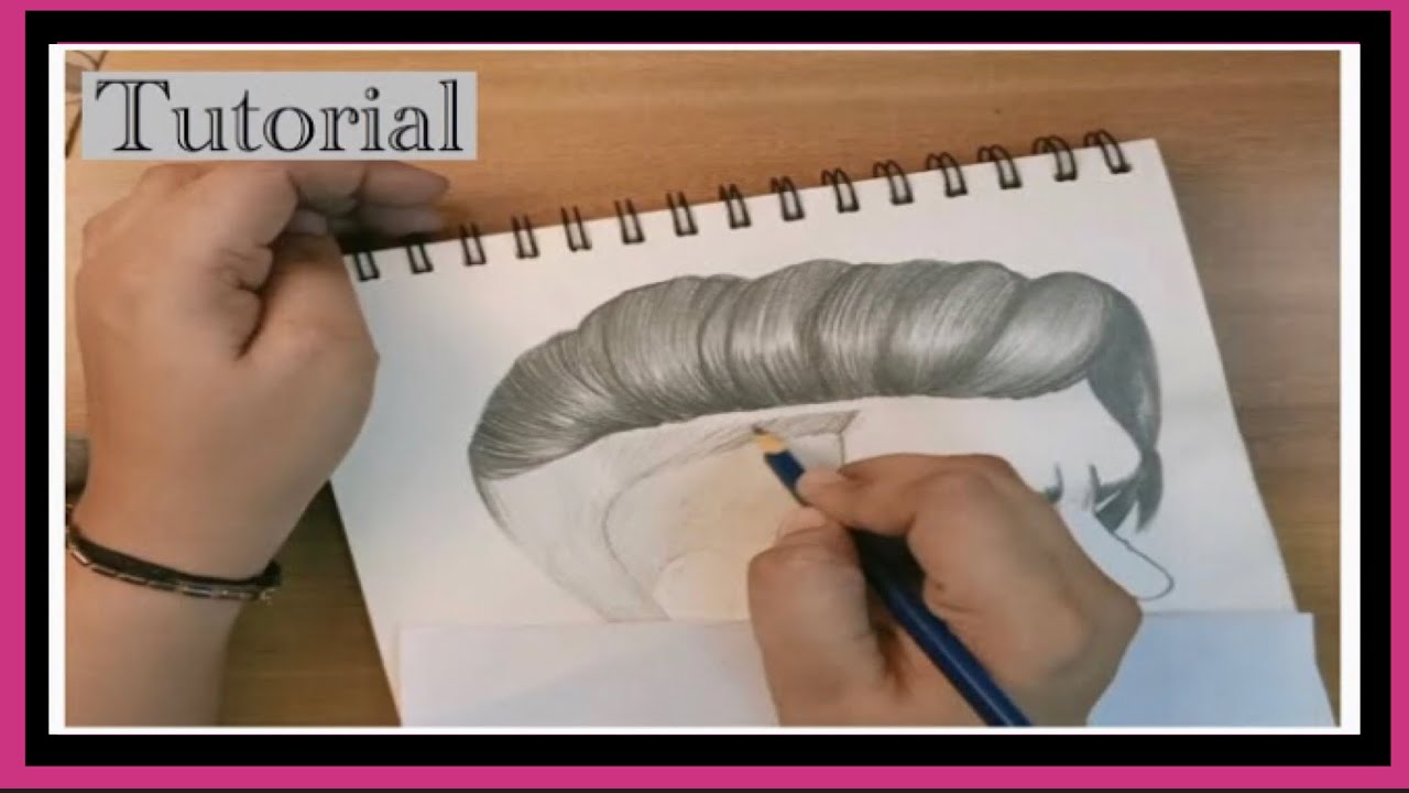 How I Draw Realistic Hair Tutorial For Beginners Easy Way To Draw