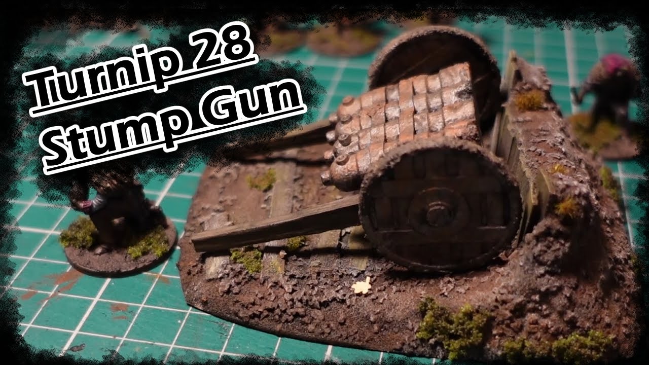 Turnip28 Stump Gun with earthworks - YouTube