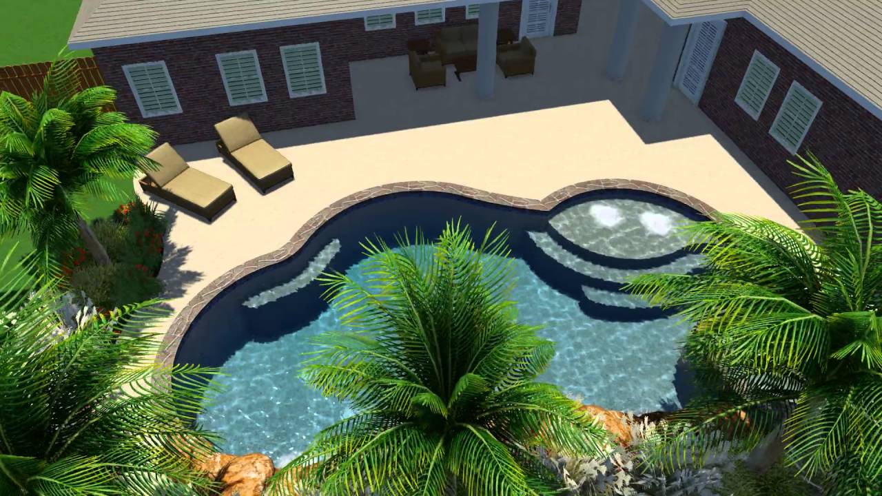 Owens Pool Design by Backyard Amenities - YouTube