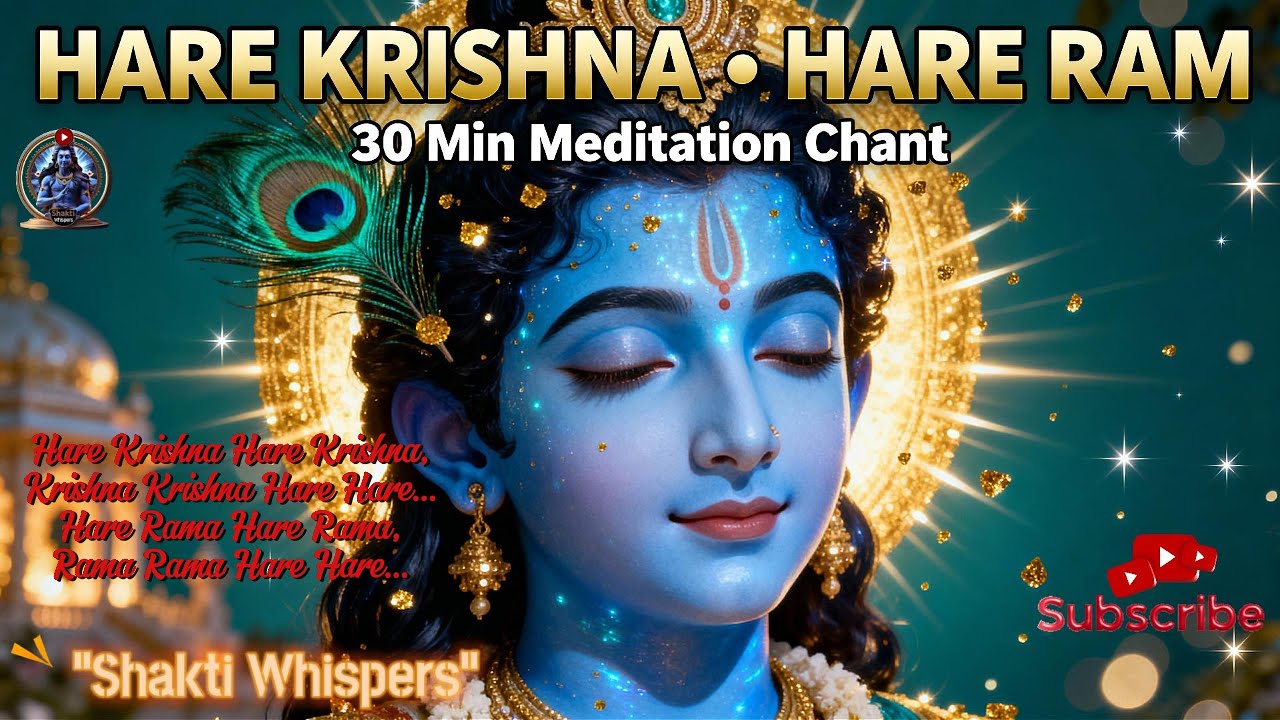 🔥Hare Krishna Maha Mantra – 30 Min Chant | Peace • Healing • Meditation ...