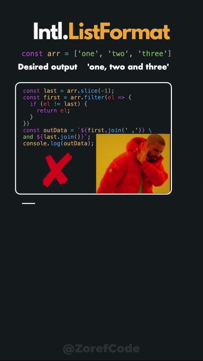 Array List Formatting With Conjunction Intllistformat In Javascript Youtube 3350