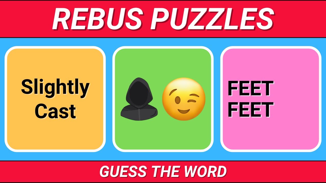 Guess the word or Phrase in 10 Seconds! | REBUS Challenge - YouTube
