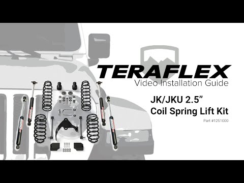 TeraFlex JK 4dr 2.5" Coil Spring Base Lift Kit with Shock Extensions