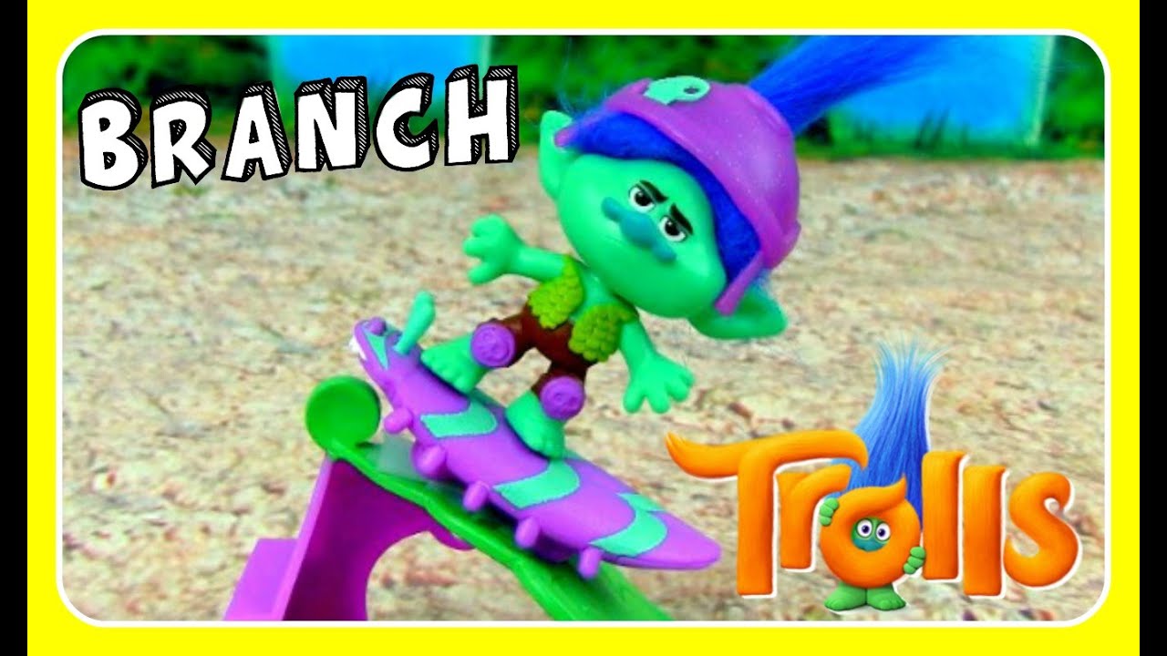 TROLLS Branch’s Skate ’N Skitter Playset! Dreamworks TROLLS Toys with ...