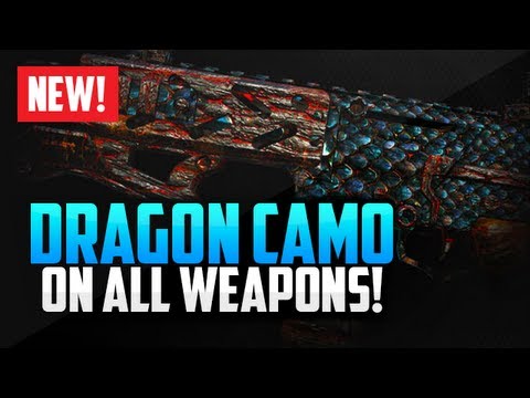 Black Ops 2 DRAGON Camo on ALL WEAPONS! Dragon camo GLOW TEST, ANIMATED ...