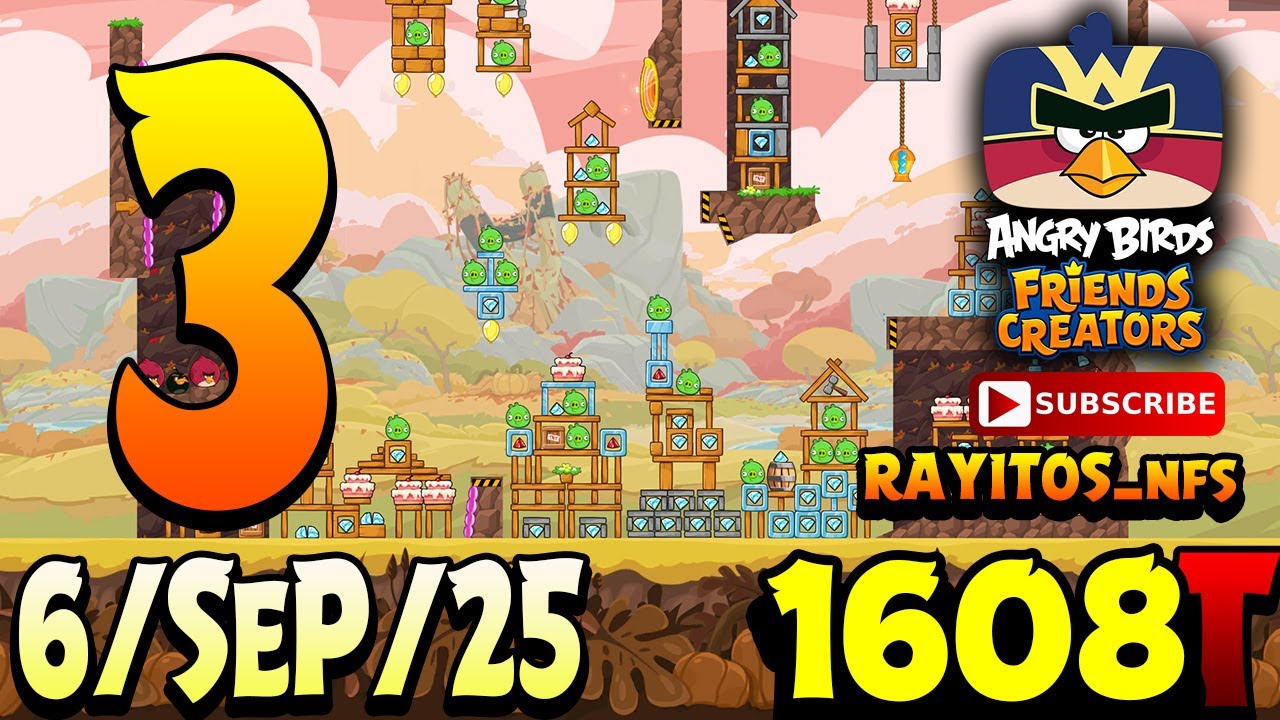 Angry Birds Friends Level 3 Tournament 1608 Highscore POWER-UP ...