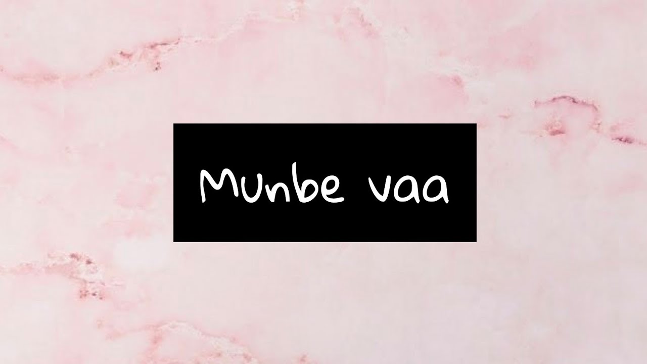 Munbe vaa - Sillunu oru kaadhal - Lyrics - YouTube