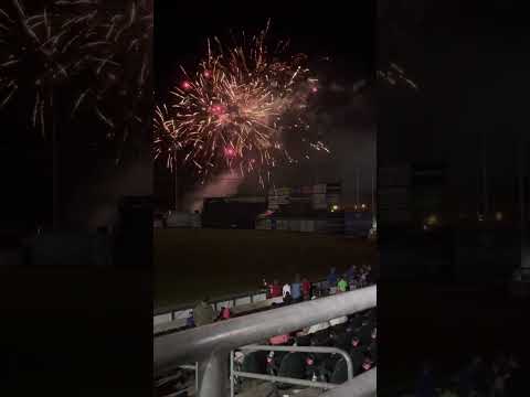 Baseball game fireworks - YouTube