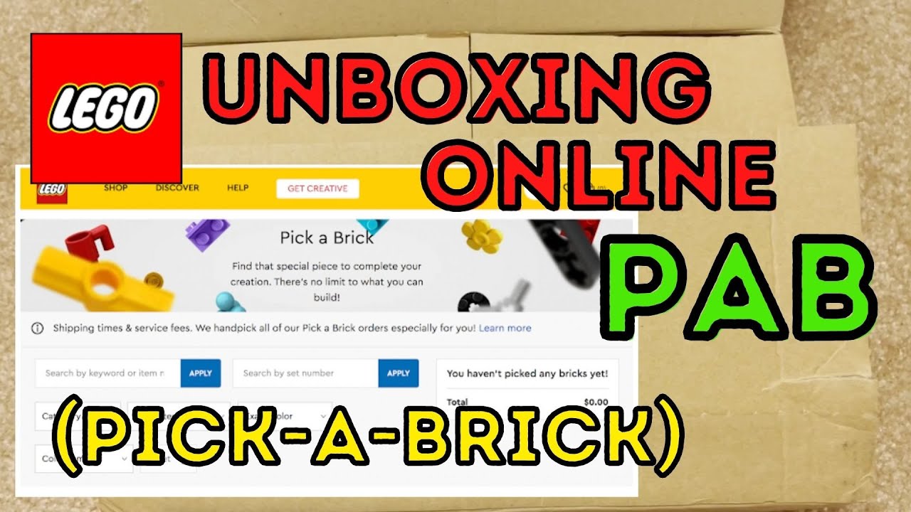 LEGO | Unboxing LEGO Online Pick-a-brick (PAB) - YouTube