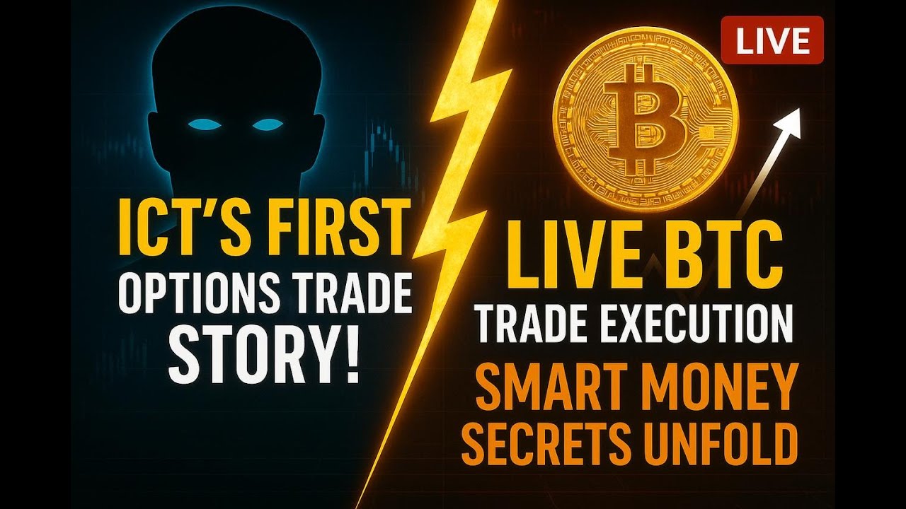 ICT Shares His First Trade Story… I Execute a Live BTC Trade📊 - YouTube