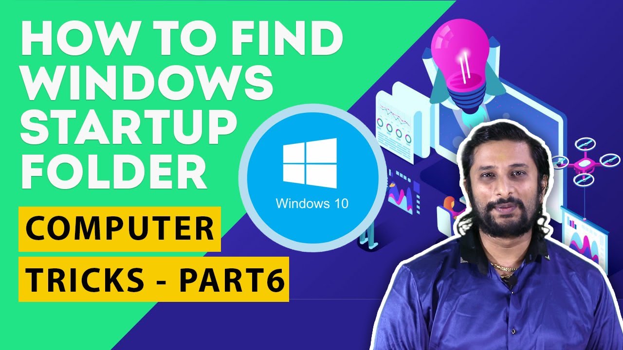 How to Find Windows Startup Folder - Computer Tricks Part 6 - YouTube