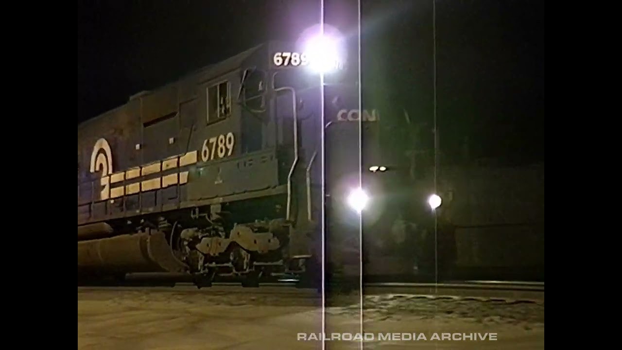 Marion Ohio (Mostly) Nighttime Trains - Early 90s - YouTube