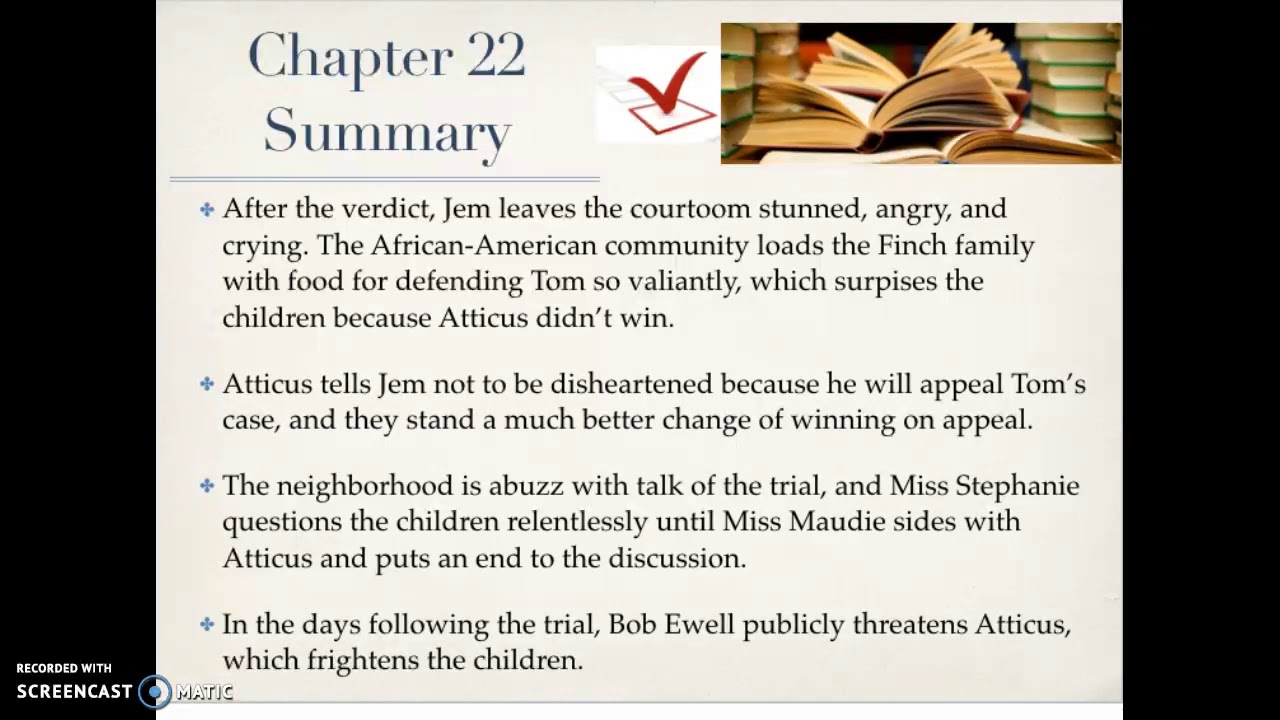 Chapter 22 TKAMB Summary - YouTube