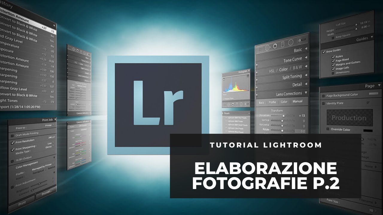 TUTORIAL LIGHTROOM - parte 5 - ELABORAZIONE FOTOGRAFIE p.2 - YouTube
