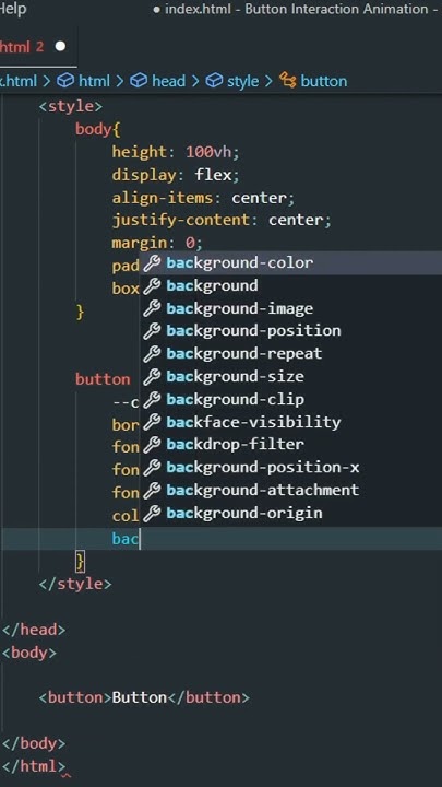 Button Interaction Animation In Html Css Html Css Htmltutorial Htmlcssproject Youtube