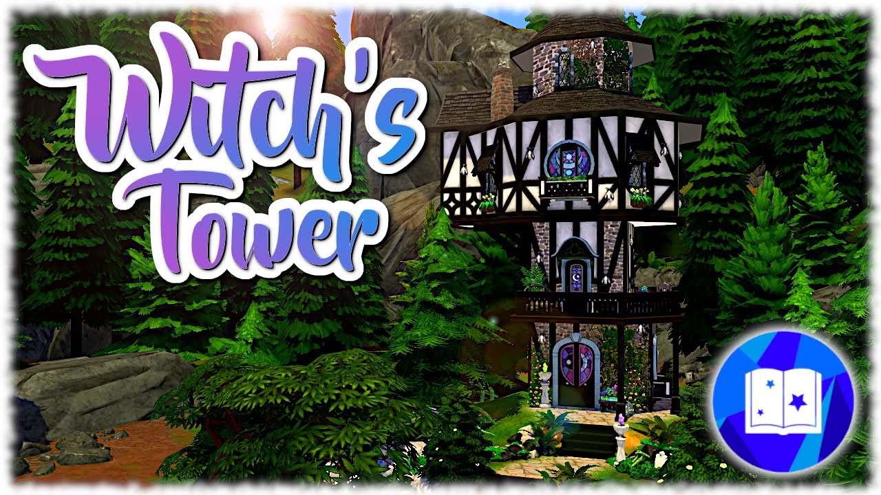 WITCH'S TOWER || Speed Build || The Sims 4: Realm of Magic - YouTube
