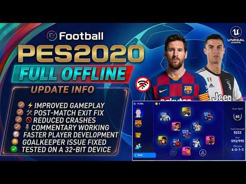 PES 2020 MOBILE OFFLINE UCL PATCH UPDATE CAMPAIGN REWARD SYSTEM ALL PROBLEMS FIXED + FULL COMMENTARY